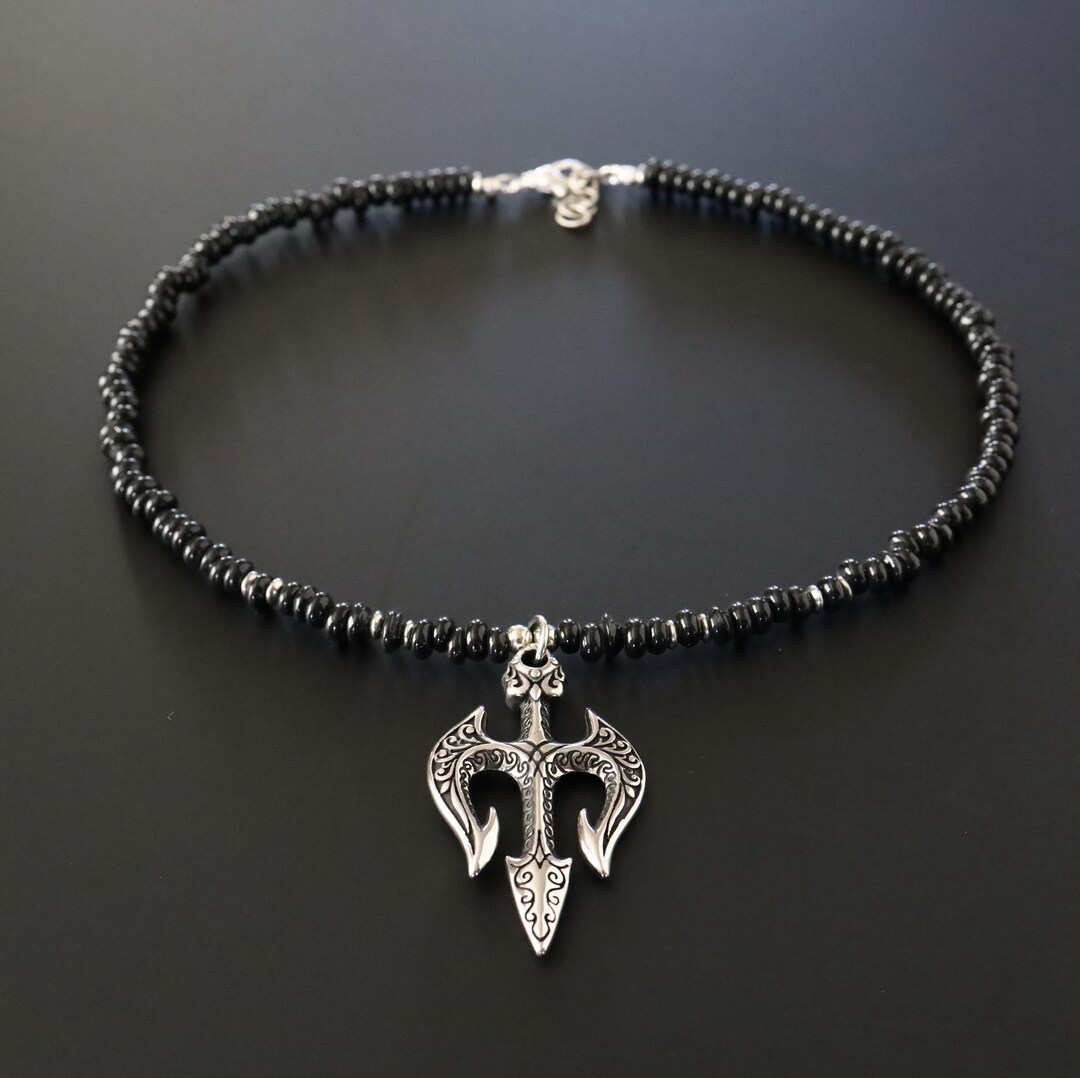 Poseidon Trident Necklace, Greek God Mythology Jewelry, by Mystic ...