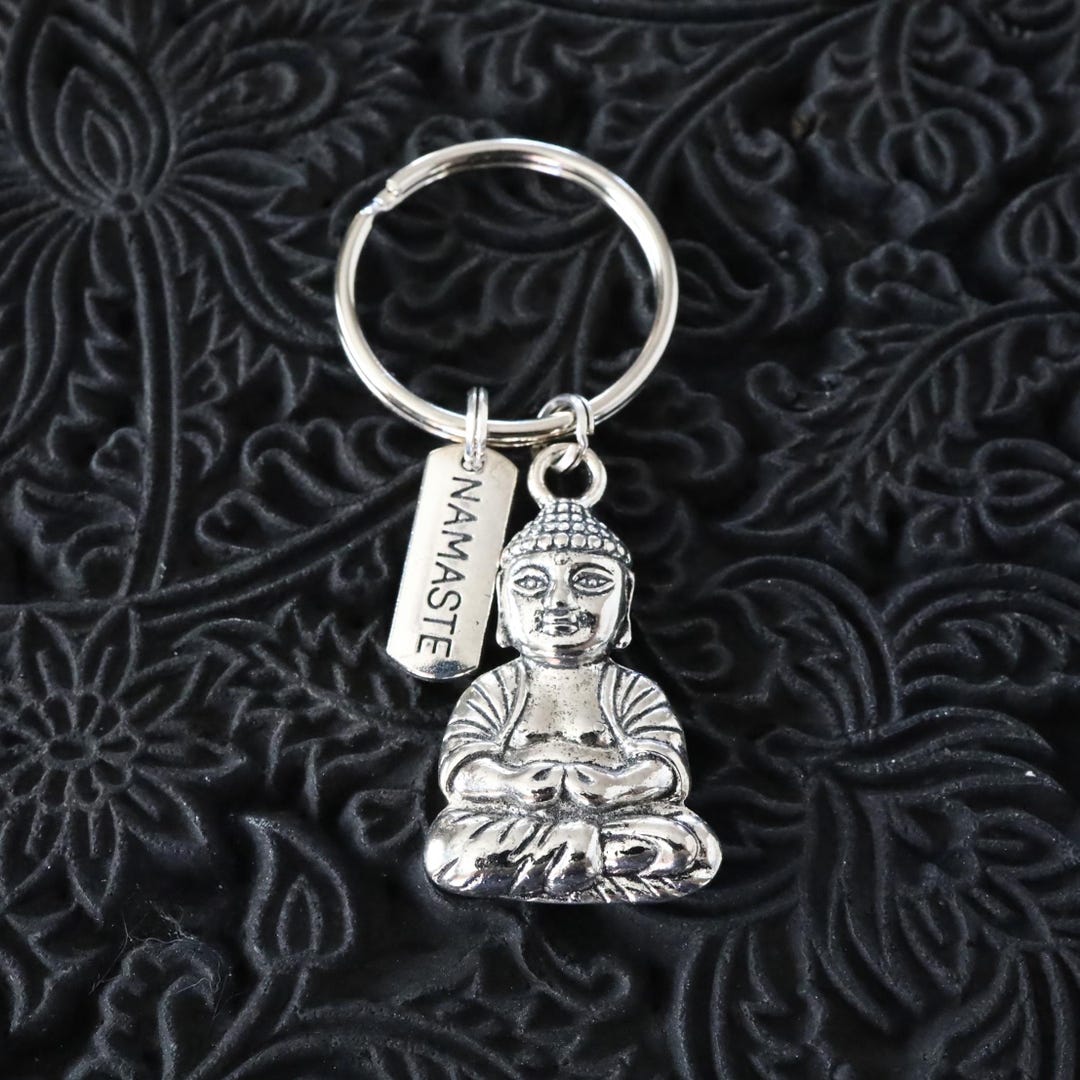Buddha Keychain, Key Decor, Zen Keychain, Car Gift, Key Accessory, New ...
