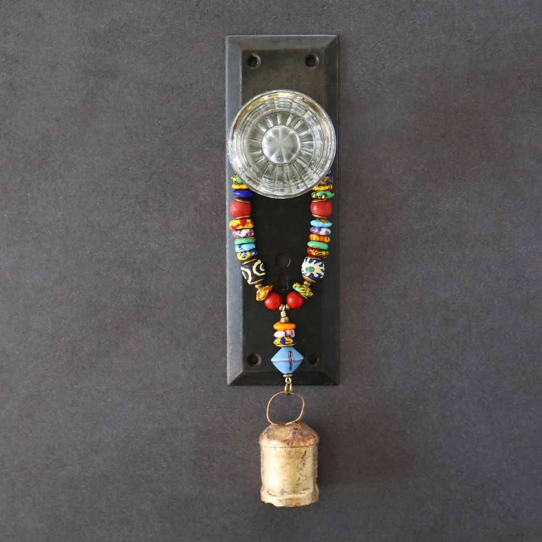 Colorful Home Accent, Door Knob Accessory Bell, by Mystic Pieces - Etsy