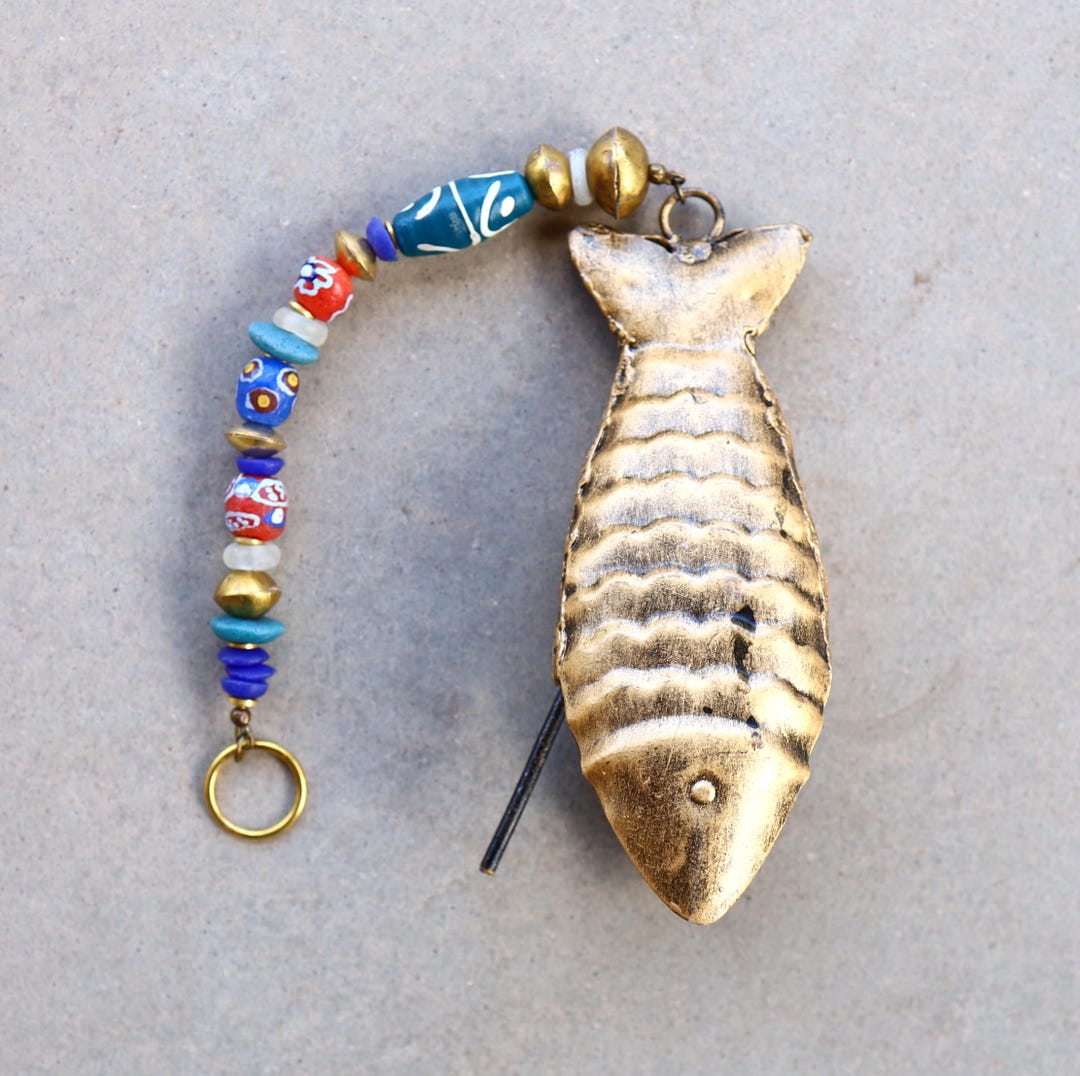 Fish Backyard Patio Decor, Garden Art, Outdoor Wind Chime, Mystic ...