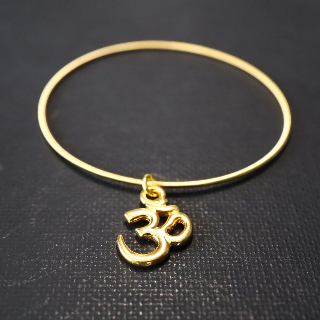 Om Charm Bracelet, Bracelet Gifts, Stack-able Bracelet, Stretchy ...
