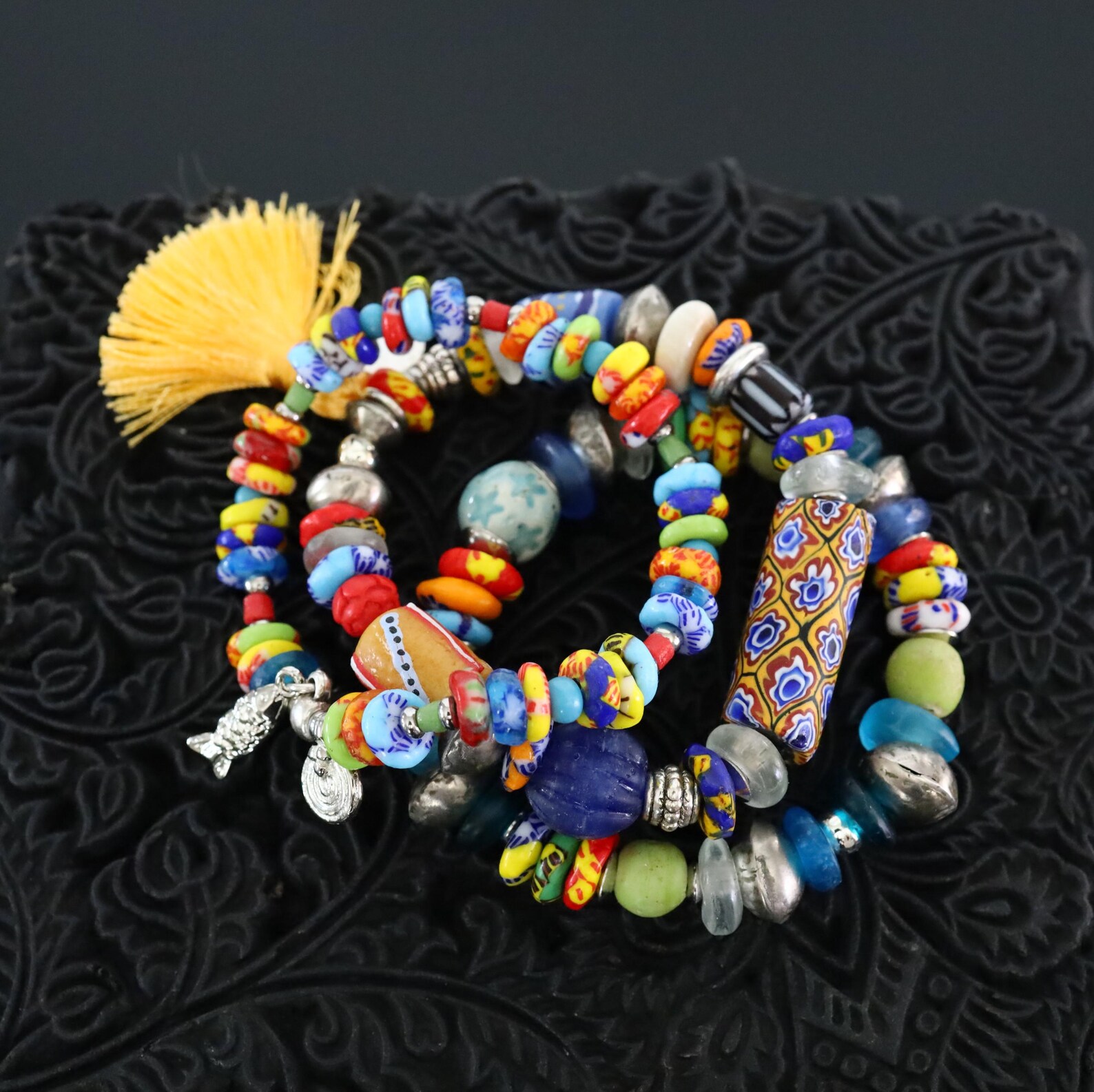 Colorful Stretch Bracelets, Stackable Accessories, Arm Candy, Bracelet ...