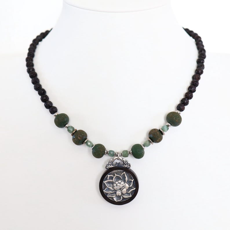 Lotus Sterling Necklace, Women's Jewelry, Unique Accessory, Mystic ...