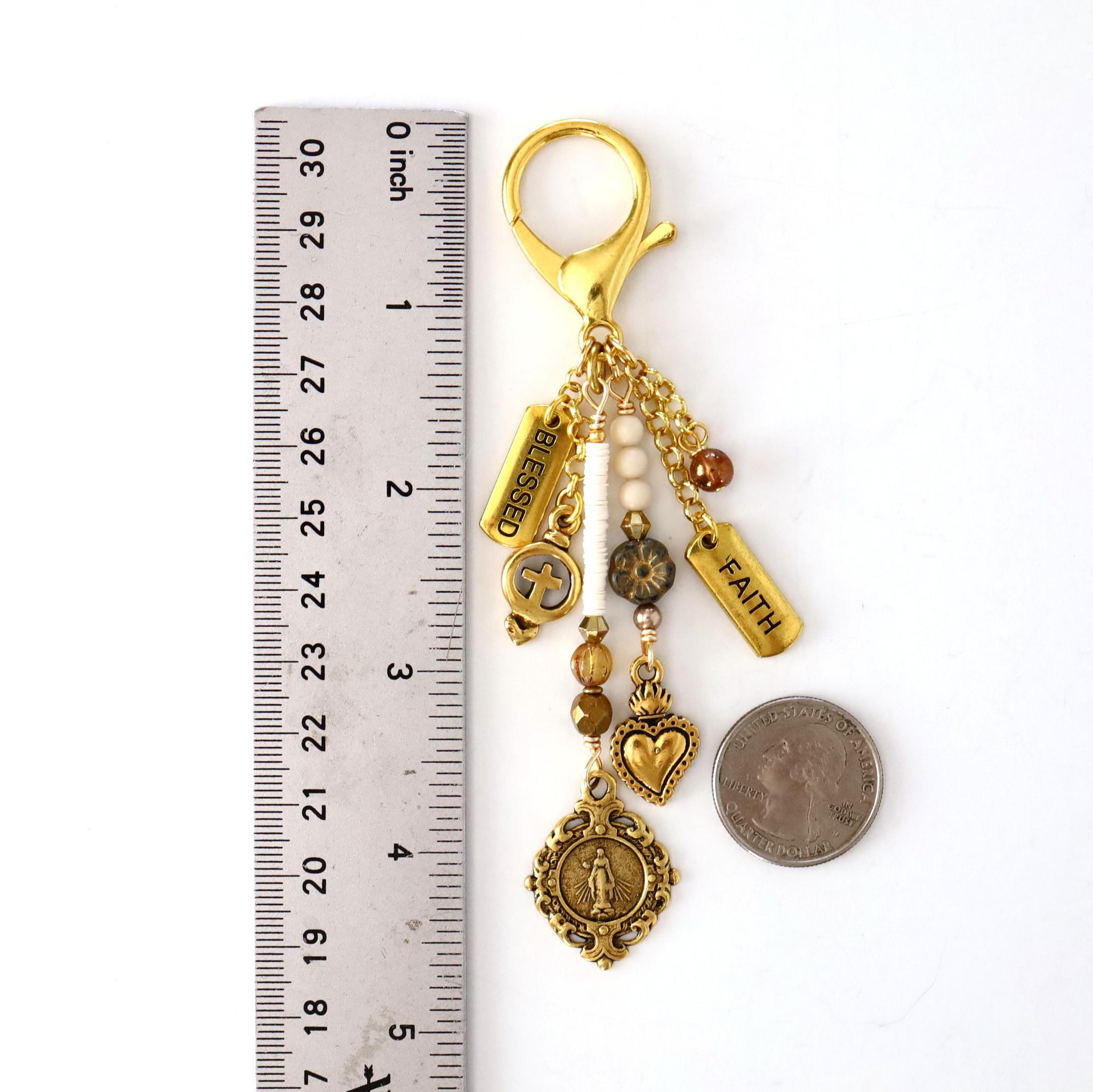 Catholic Purse Charm, Bag Accessories, Religious Gifts, Mystic Pieces ...