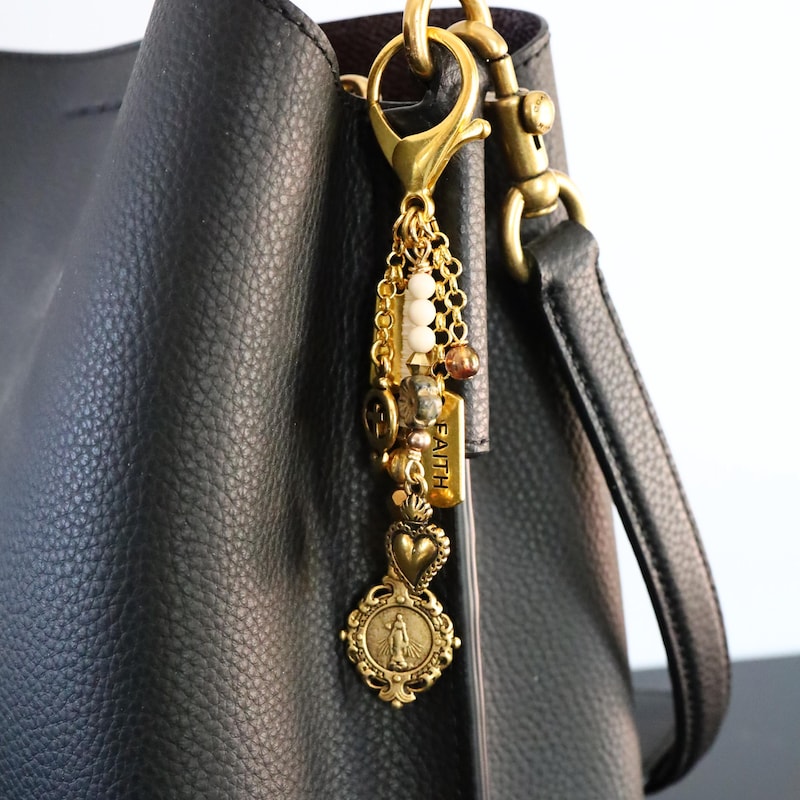 Catholic Purse Charm Gold - Etsy