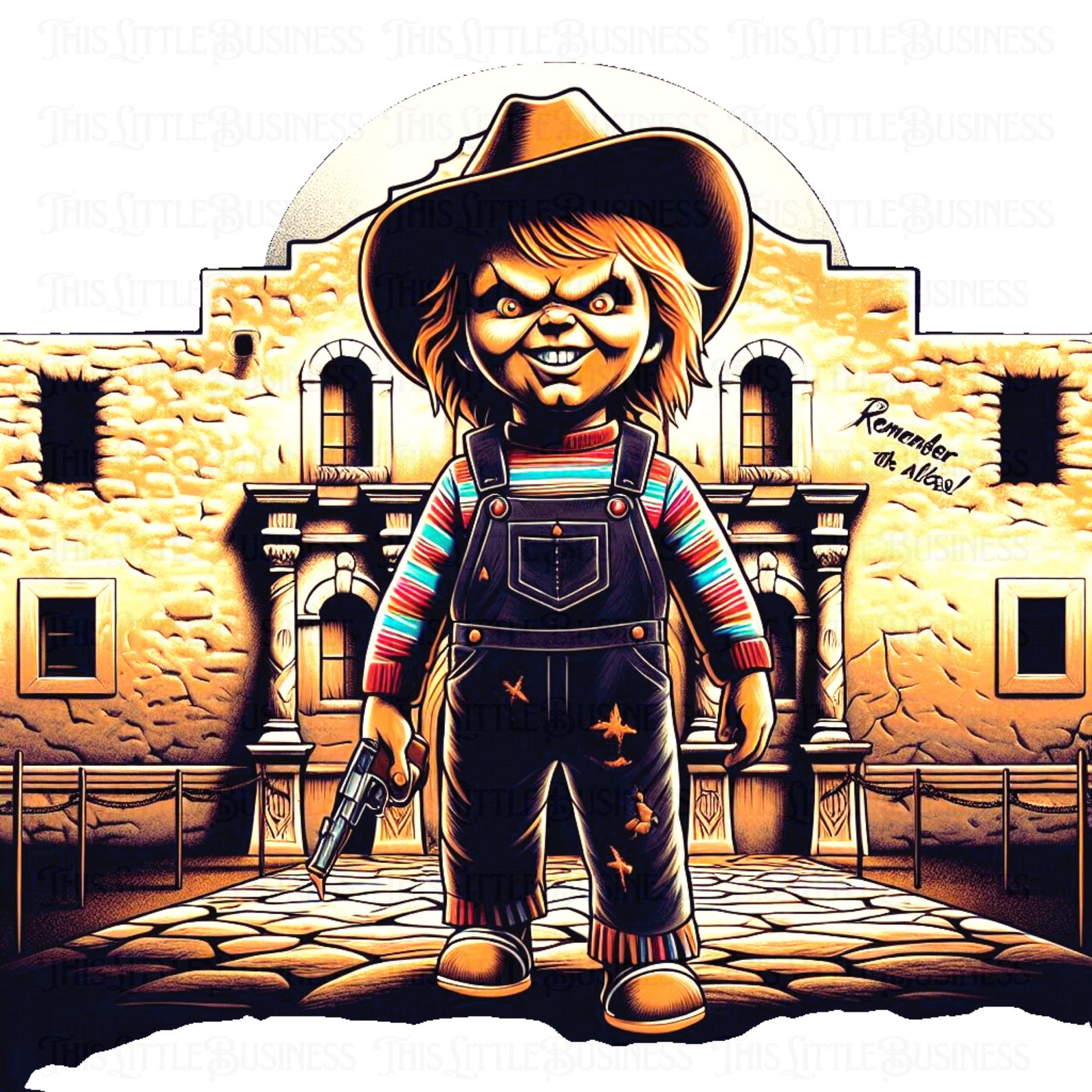 Chucky at the Alamo Design Digital Download - Etsy