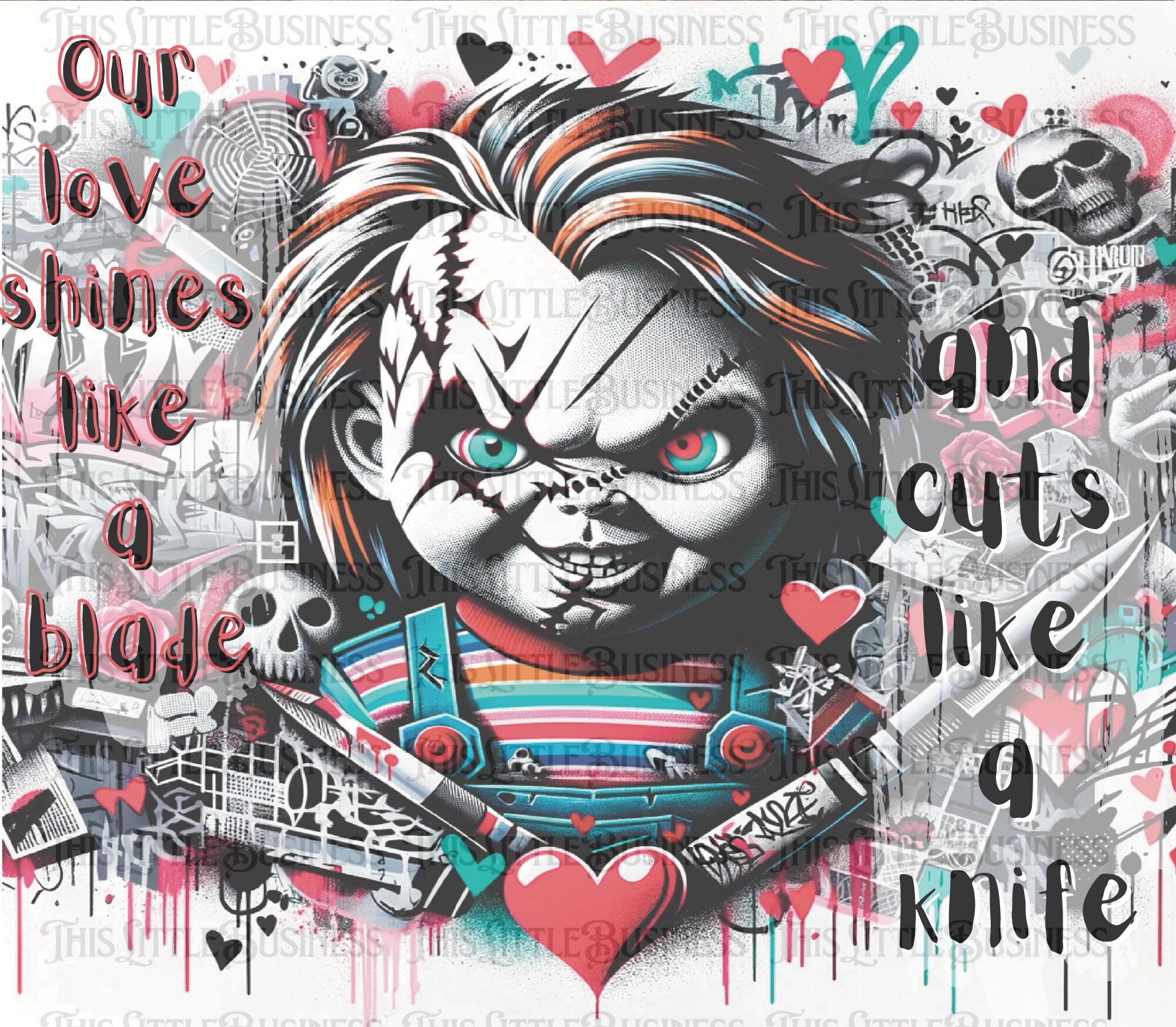 Our Love Cuts Like a Knife Chucky Horror Film Digital Download - Etsy