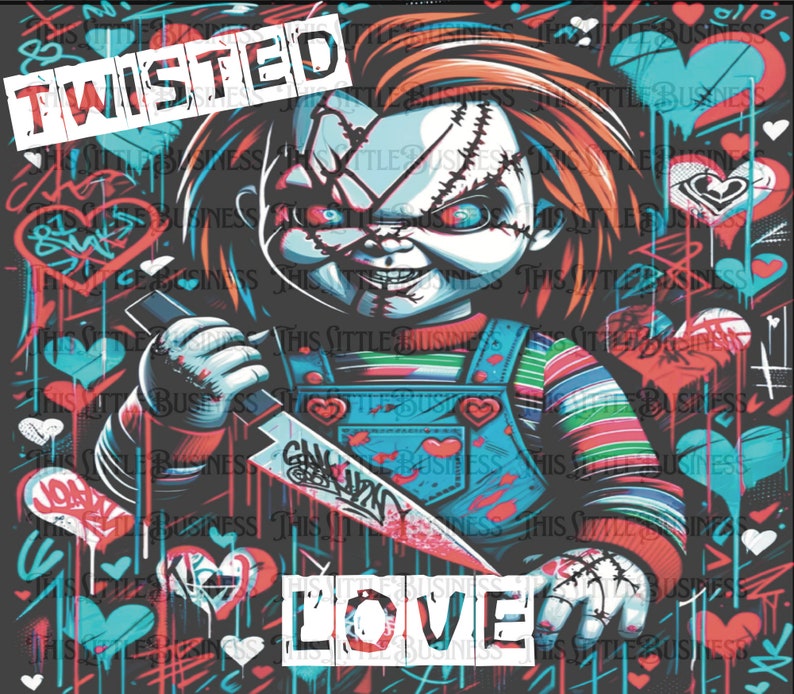 Chucky Horror Digital PNG Download - Twisted Love Design - Etsy