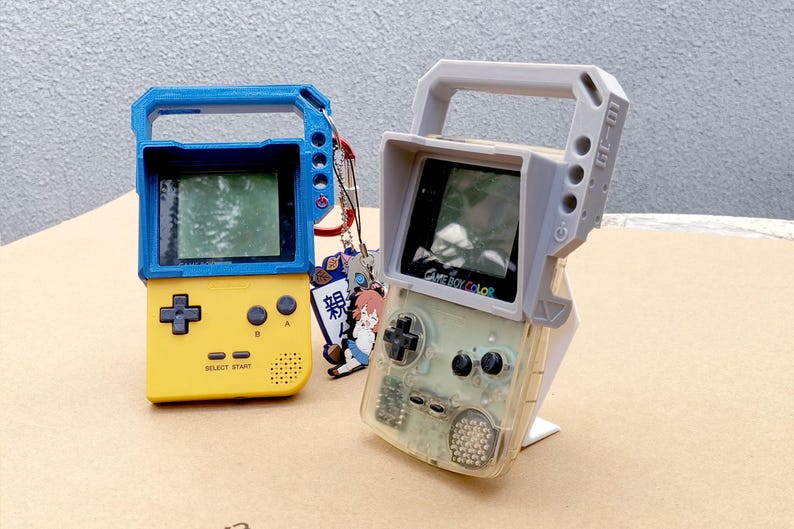 Cyberpunk Handle for Game Boy Color and Pocket 3D Print STL File - Etsy