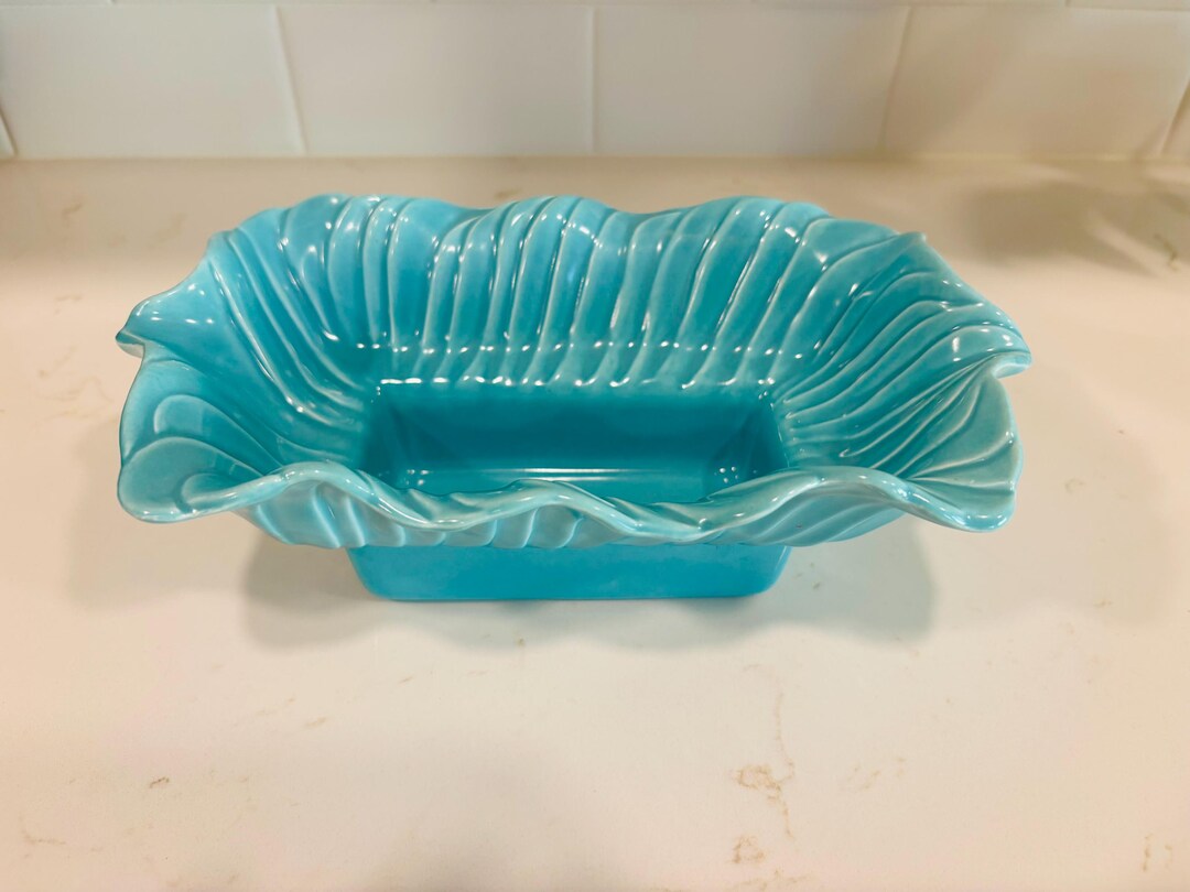 Vintage Miramar of California Turquoise Ceramic Planter Midcentury ...