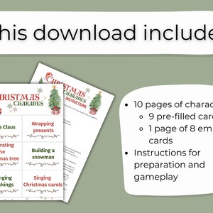 Charades: Christmas Themed - 70 Charades Cards for a Fun and Festive ...