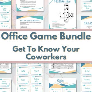 Printable Get to Know Your Coworkers Game Bundle | Office Icebreaker ...