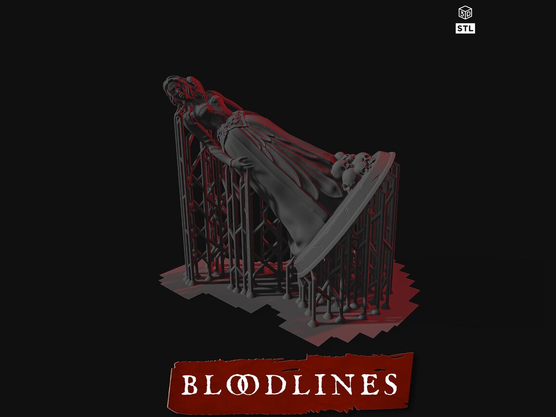 The Pureblood Vampire STL Miniature - Etsy