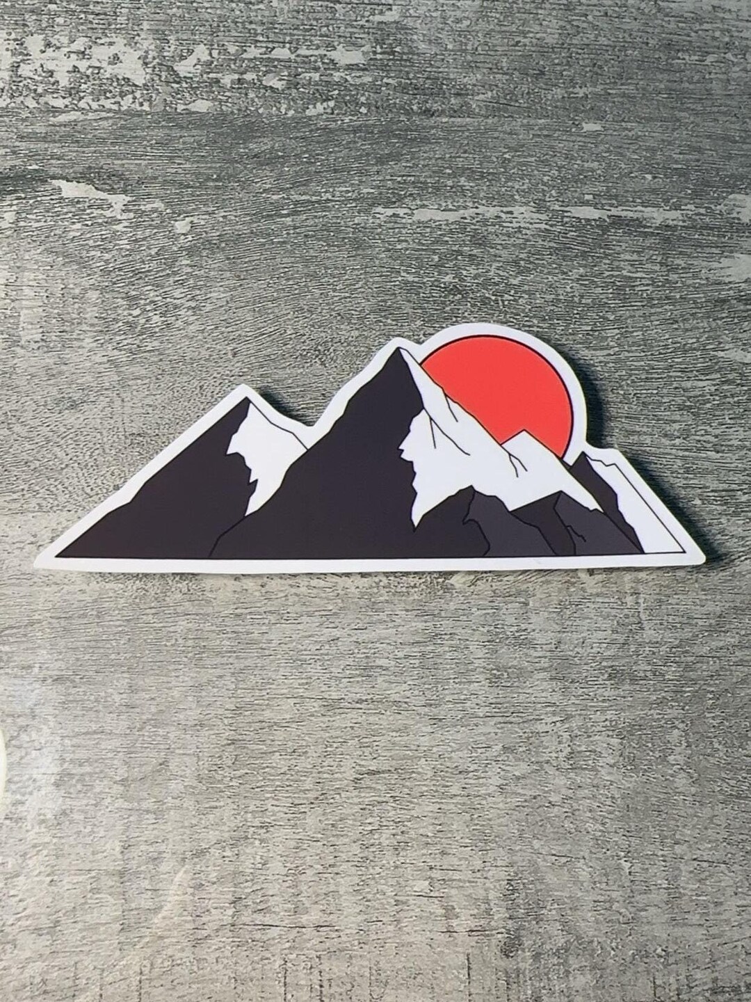 Mountain Sunrise Sticker - Etsy