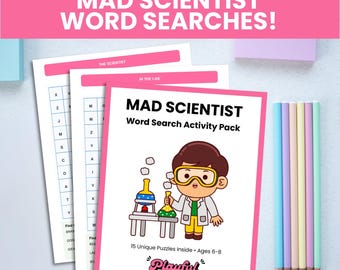 Science Word Search, Printable, Instant Download, PDF - Etsy