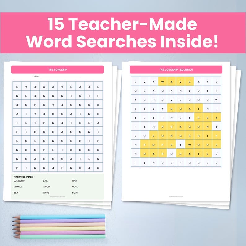 Viking Voyage Word Search, Printable Kids Activity, Norse Mythology ...