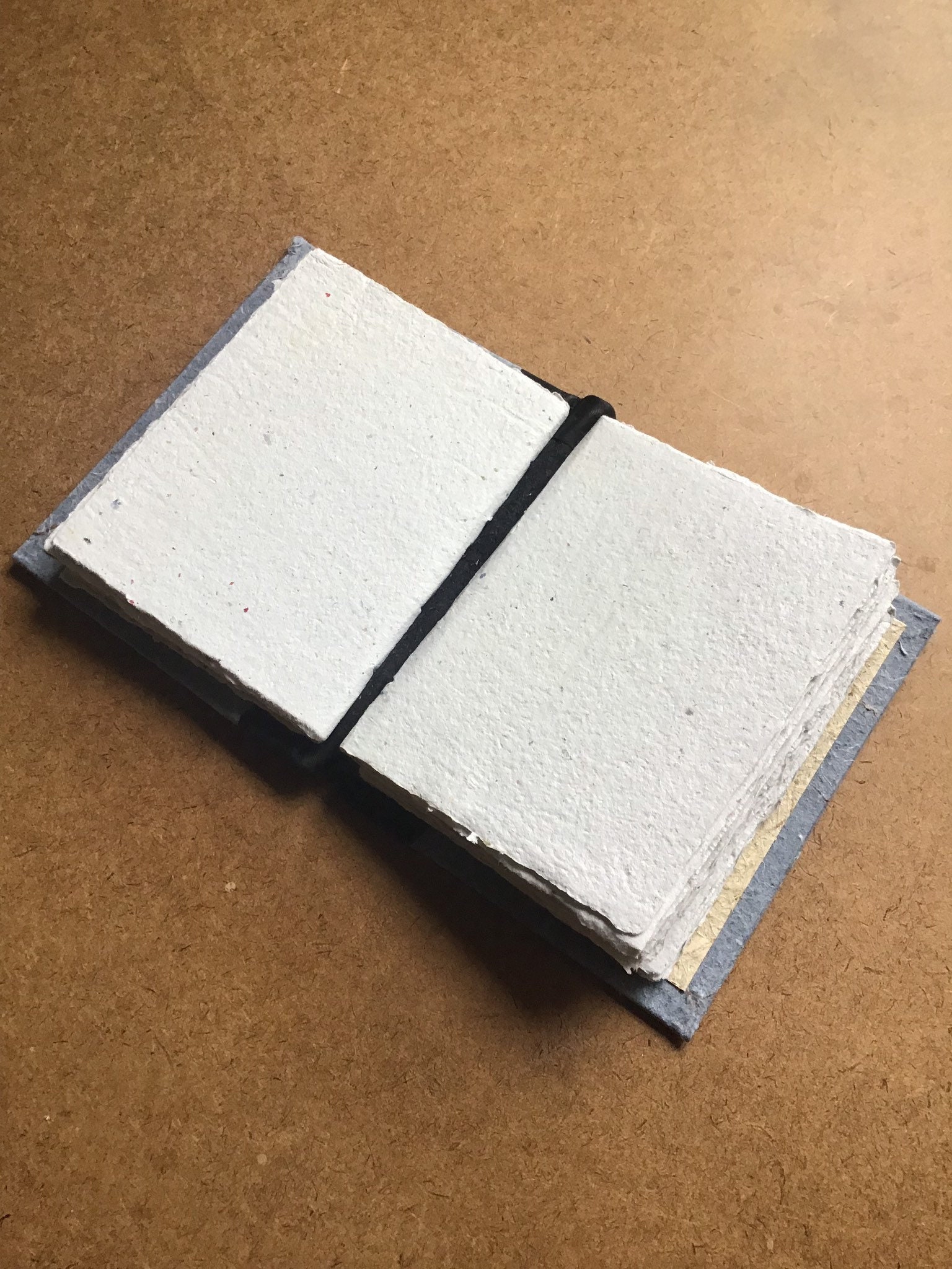 Denim and black journal, handmade paper, recycled denim book, sketch ...