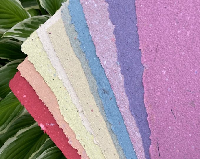 Handmade Paper Recycled Paper Letter Size Handmade Paper - Etsy