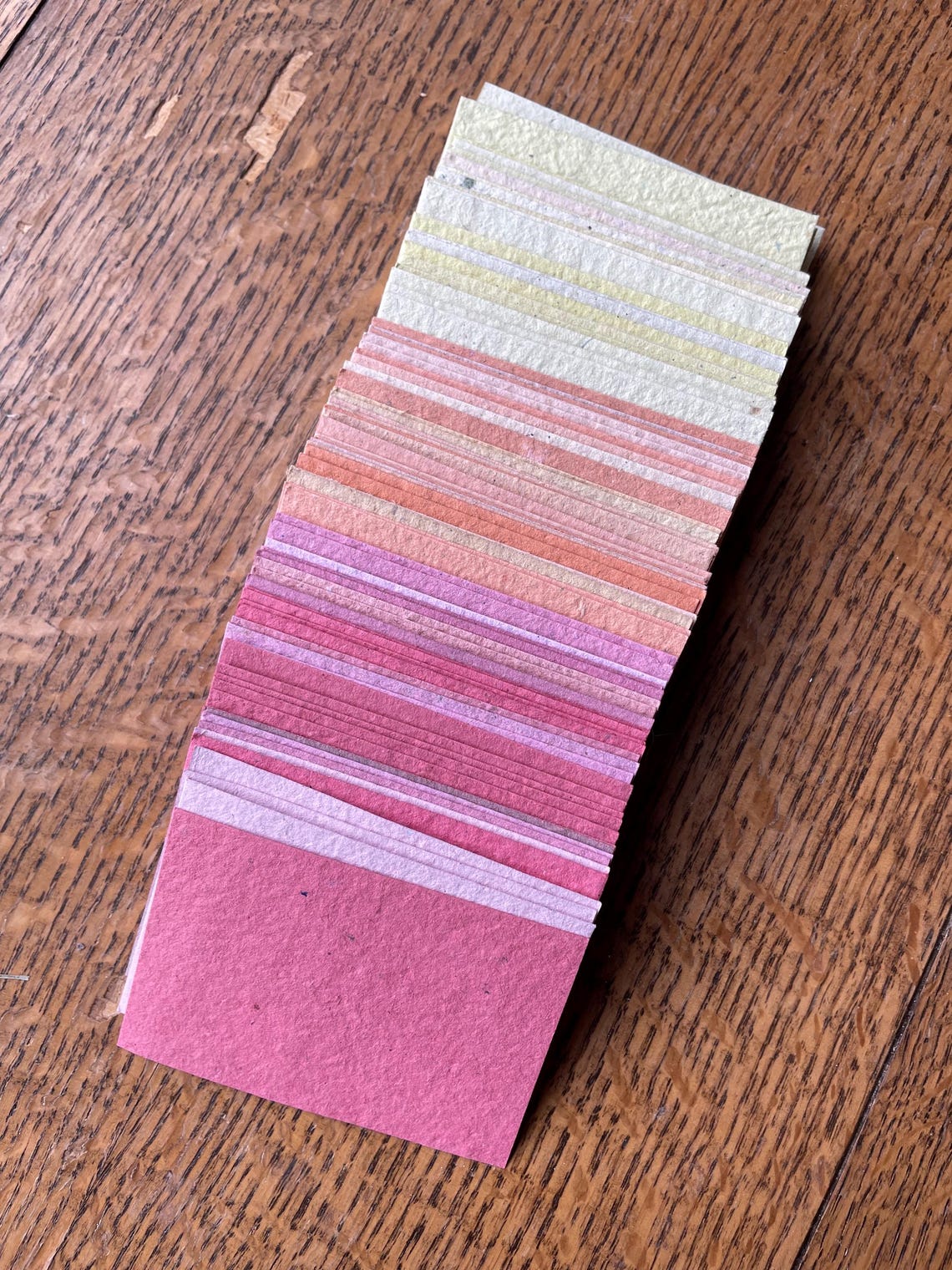 100 Sheets of Cut 2x3 Inch Paper, Handmade Paper, Business Cards ...