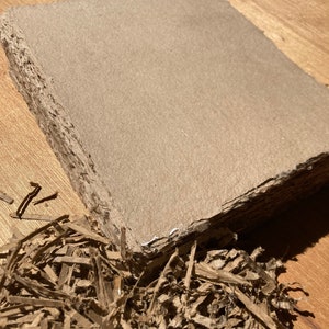 10 Sheets 4x5 Inch Handmade Paper, Recycled From Office Paper and ...