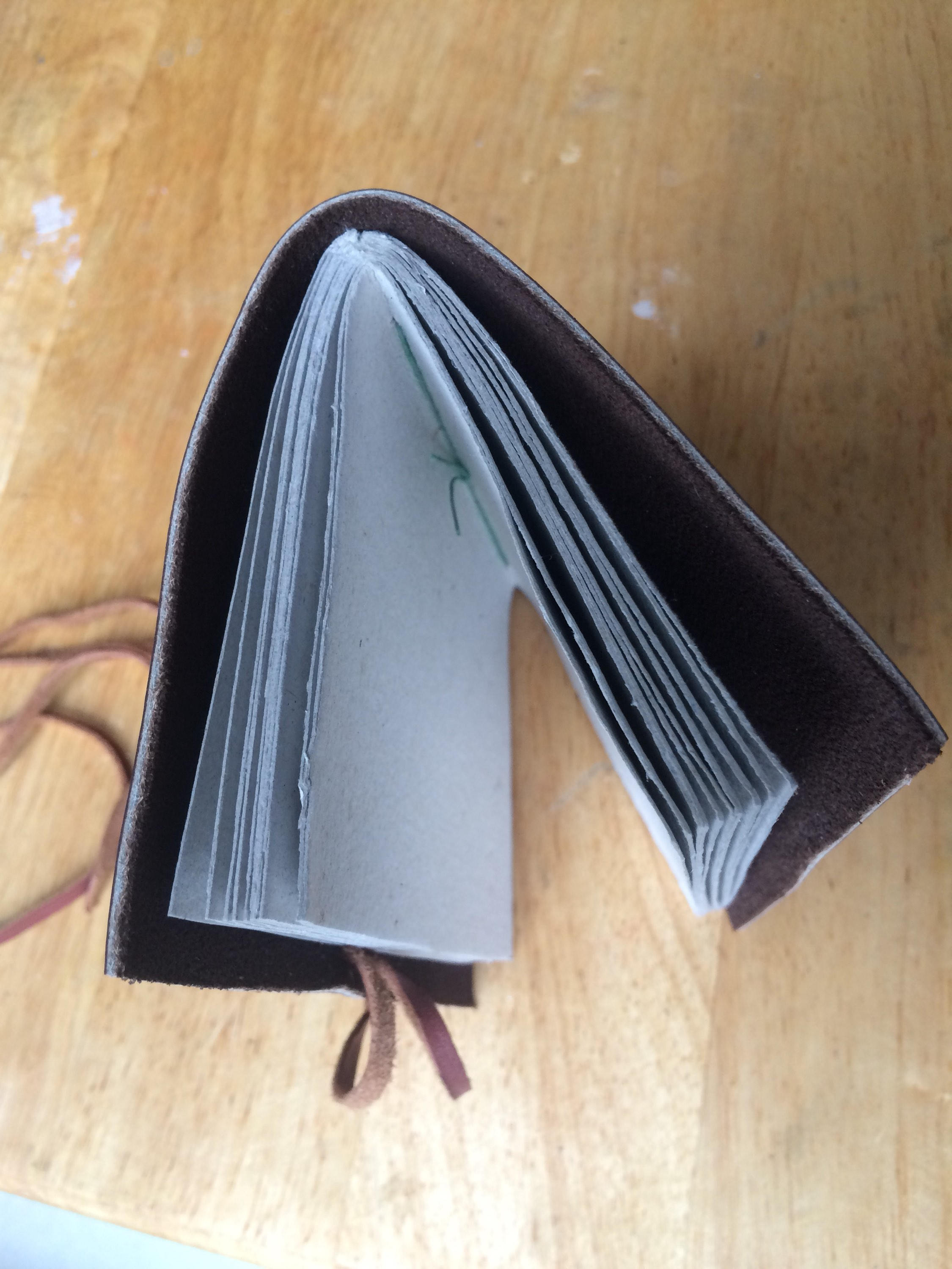 4x5 inch brown and grey journal, soft journal, brown book, handmade ...