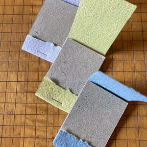 WATERCOLOR Set of 3 Notebooks, Mini Notebook Notepad, Recycled Paper ...