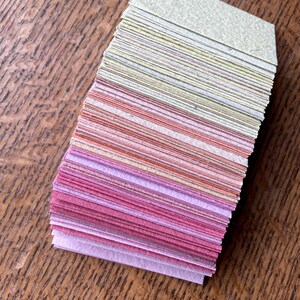 100 Sheets of Cut 2x3 Inch Paper, Handmade Paper, Business Cards ...