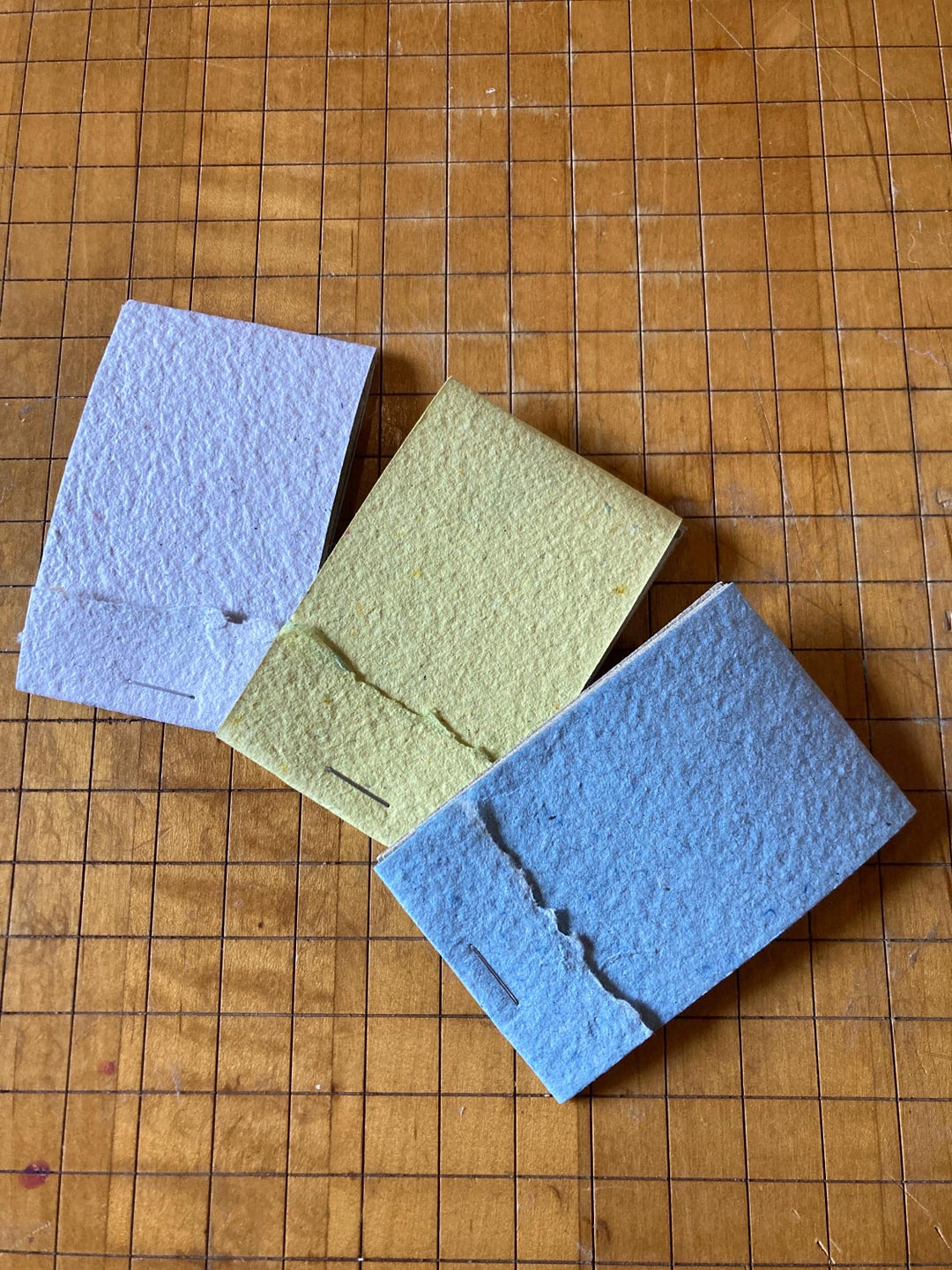 WATERCOLOR Set of 3 Notebooks, Mini Notebook Notepad, Recycled Paper ...