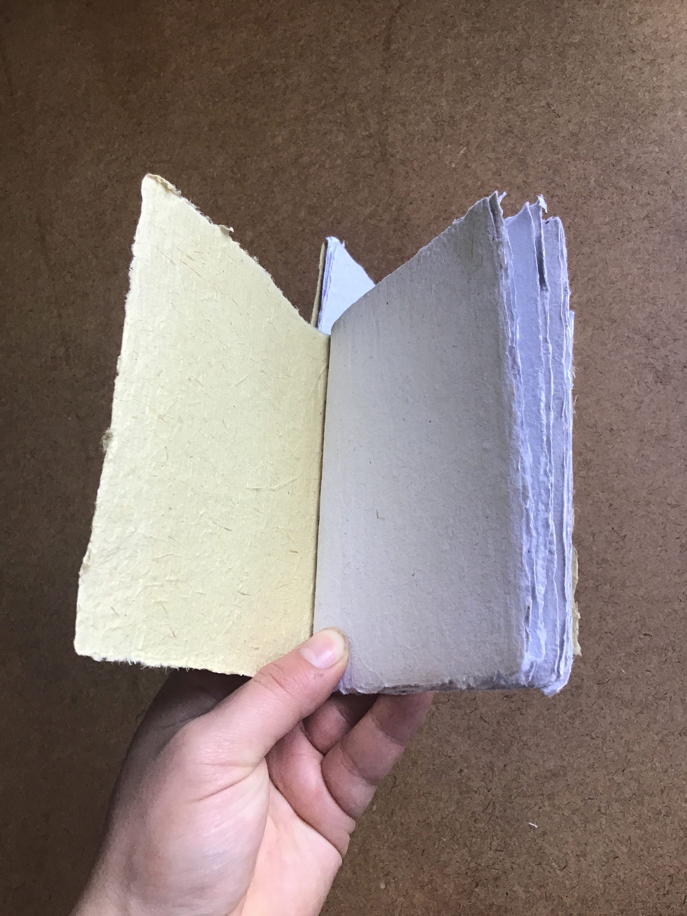 Small paper notebooks, set of 3, plant fiber paper, bamboo paper ...