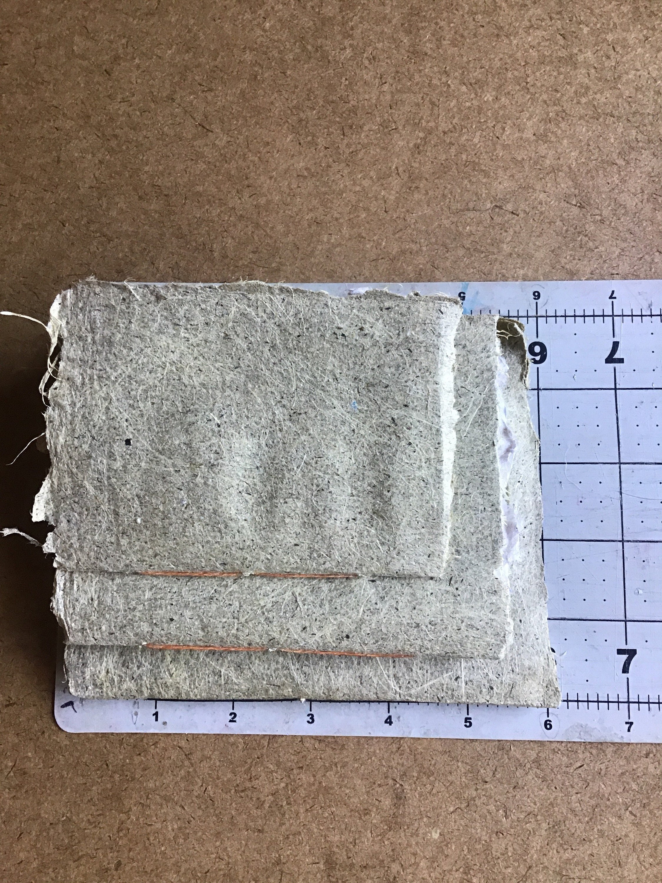 Small paper notebooks, set of 3, plant fiber paper, grass hay paper ...