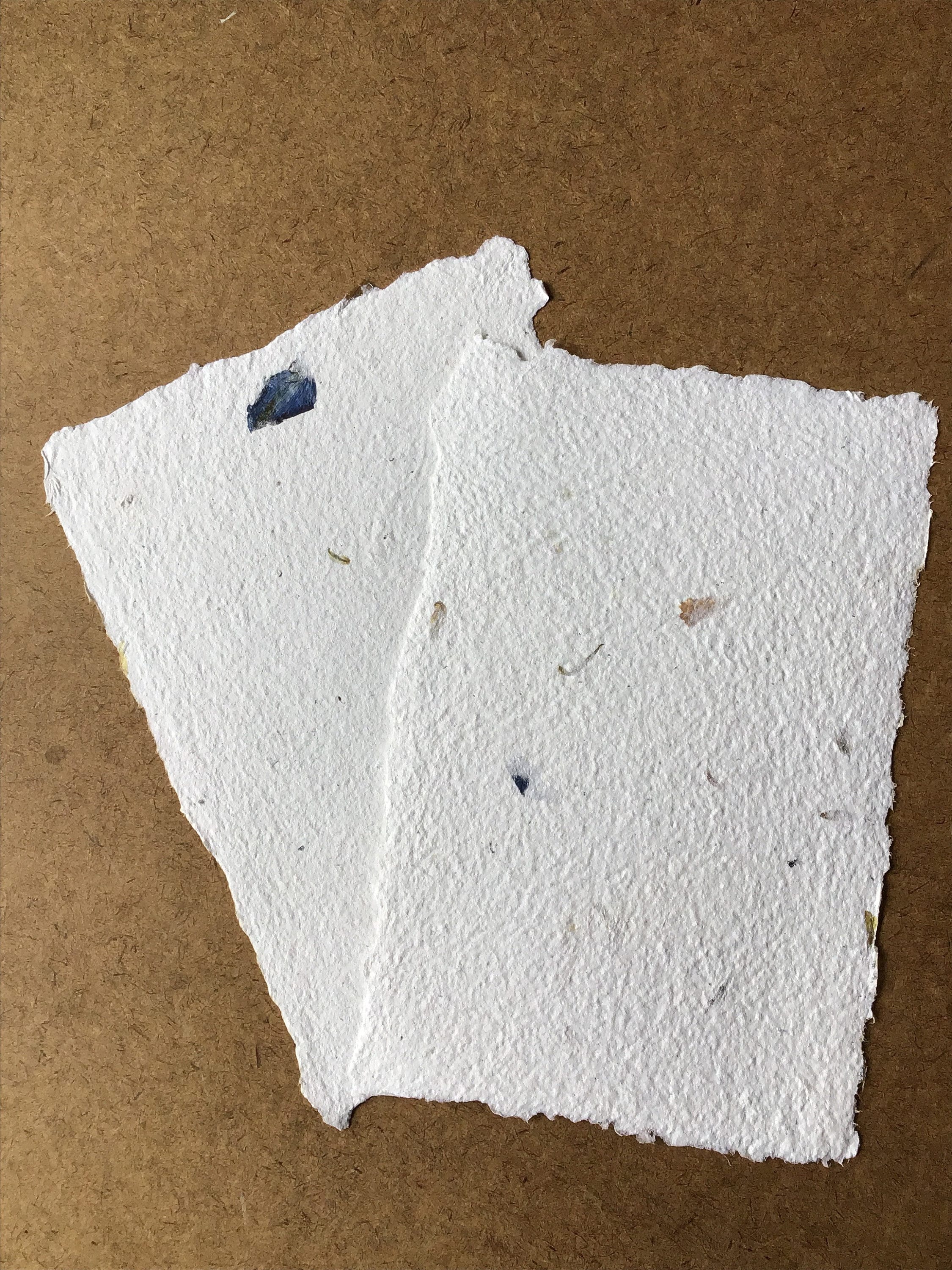BY THE SHEET Off white floral handmade paper, recycled paper, eco ...