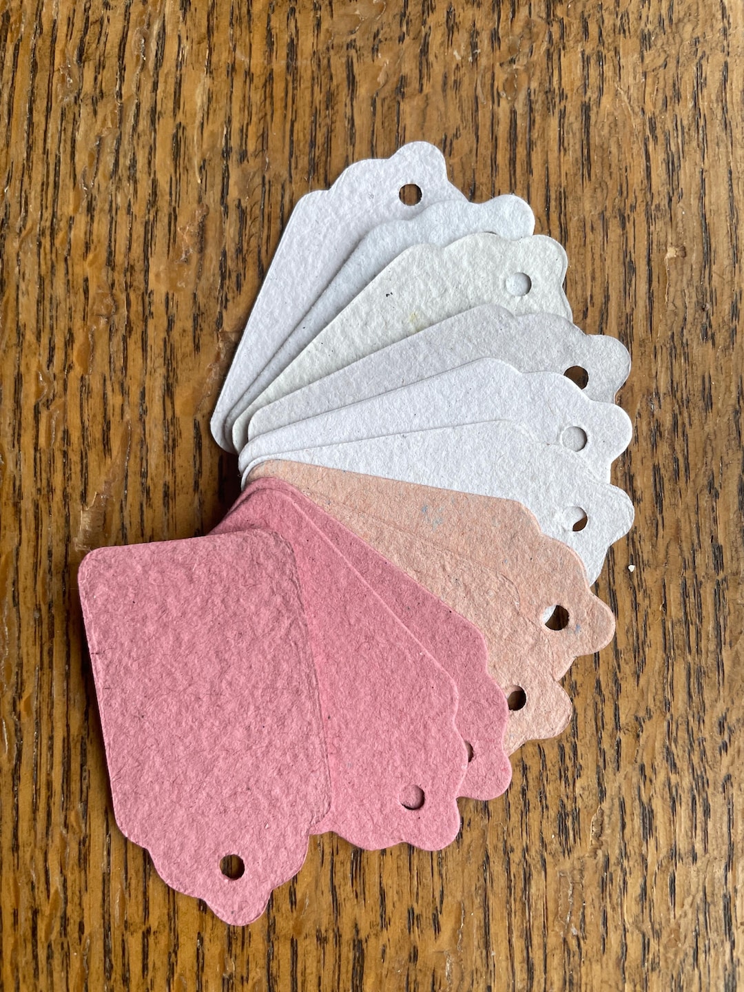 10 Scalloped Gift Tags, Eco Friendly Packaging, Price Tags, Recycled ...