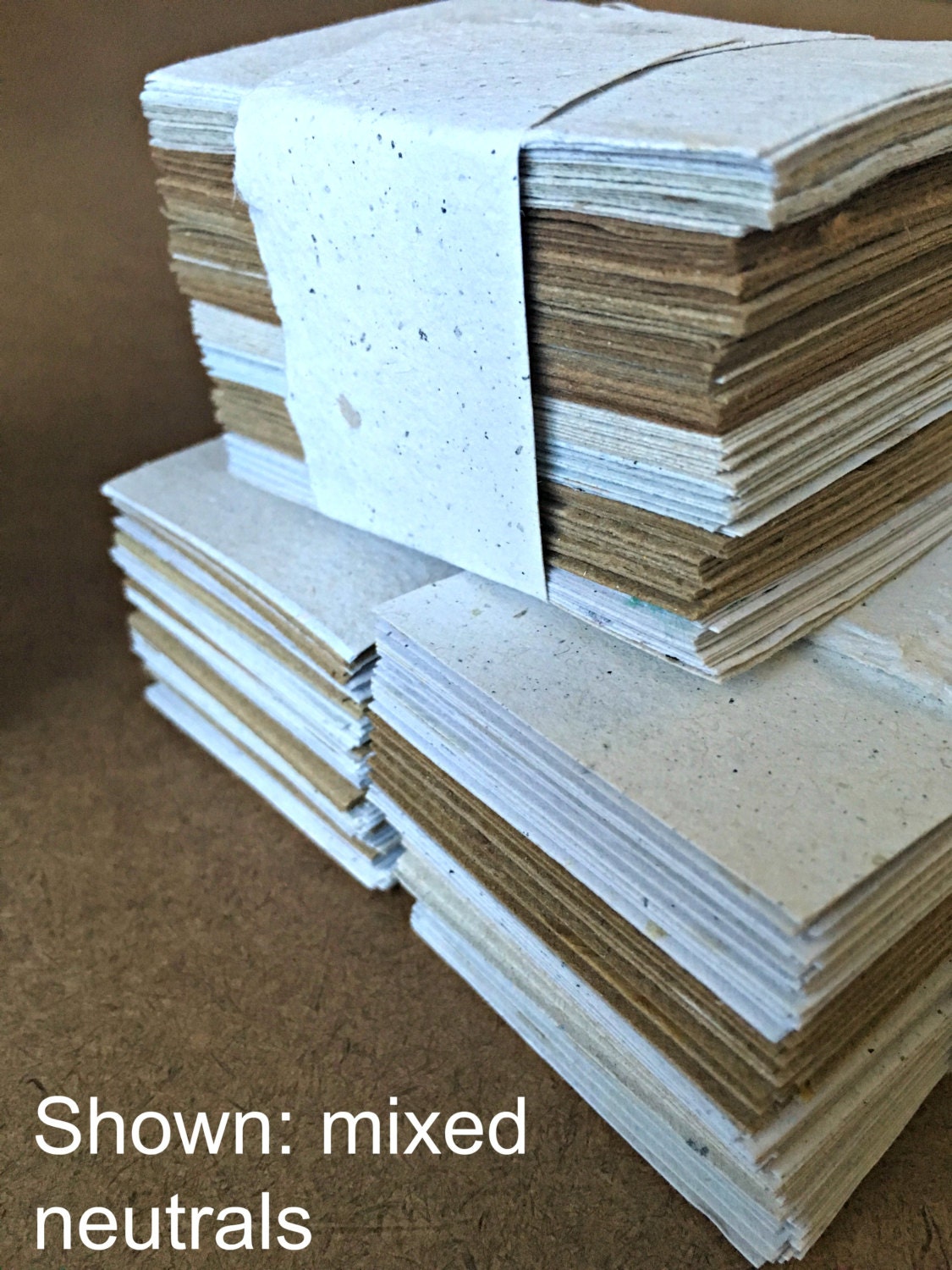 SALE 100 cut 2x3 sheets of handmade paper, recycled paper, homemade ...
