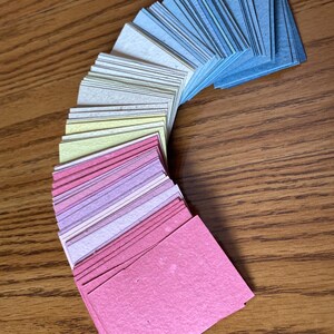 100 Sheets of Cut 2x3 Inch Paper, Handmade Paper, Business Cards ...