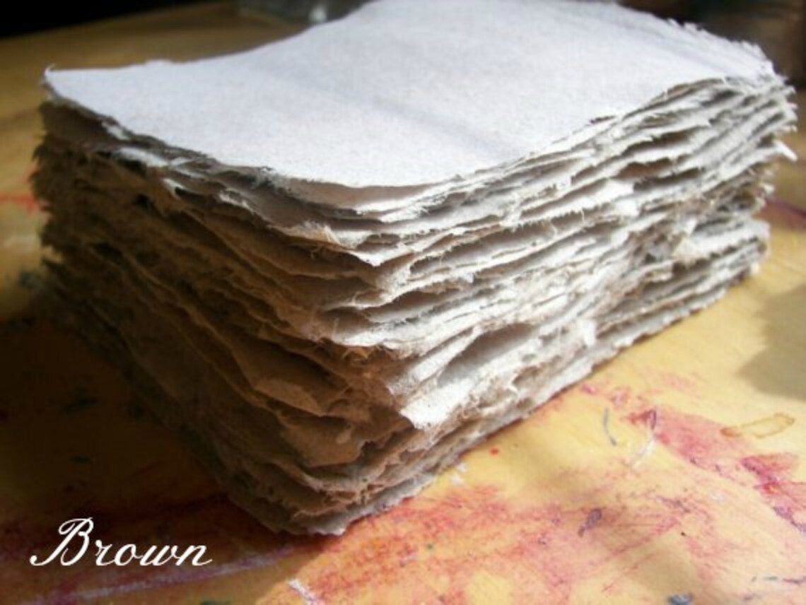 200 Sheets Handmade Paper Eco Friendly Paper Recycled Paper | Etsy