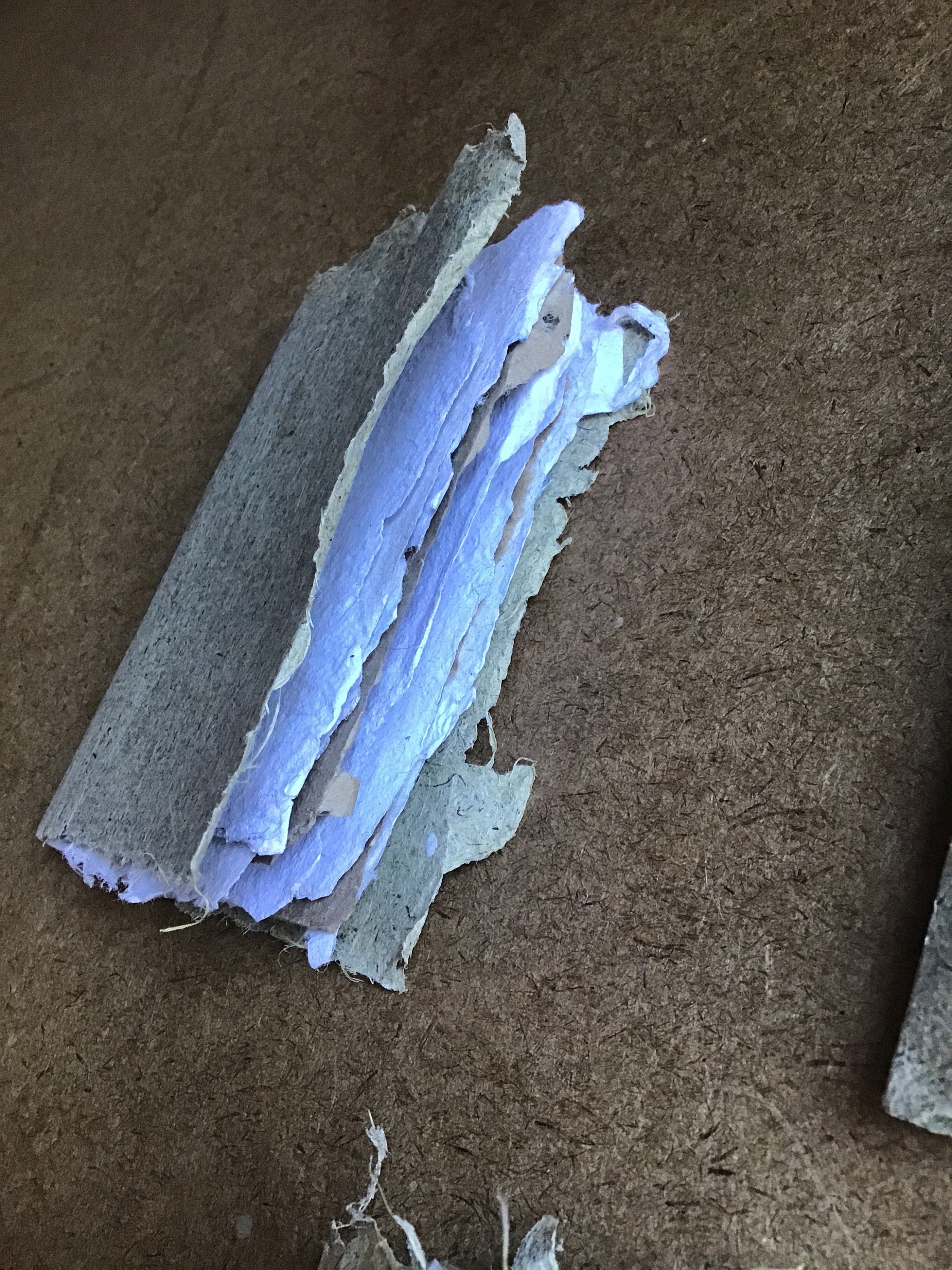 Small paper notebooks, set of 3, plant fiber paper, grass hay paper ...