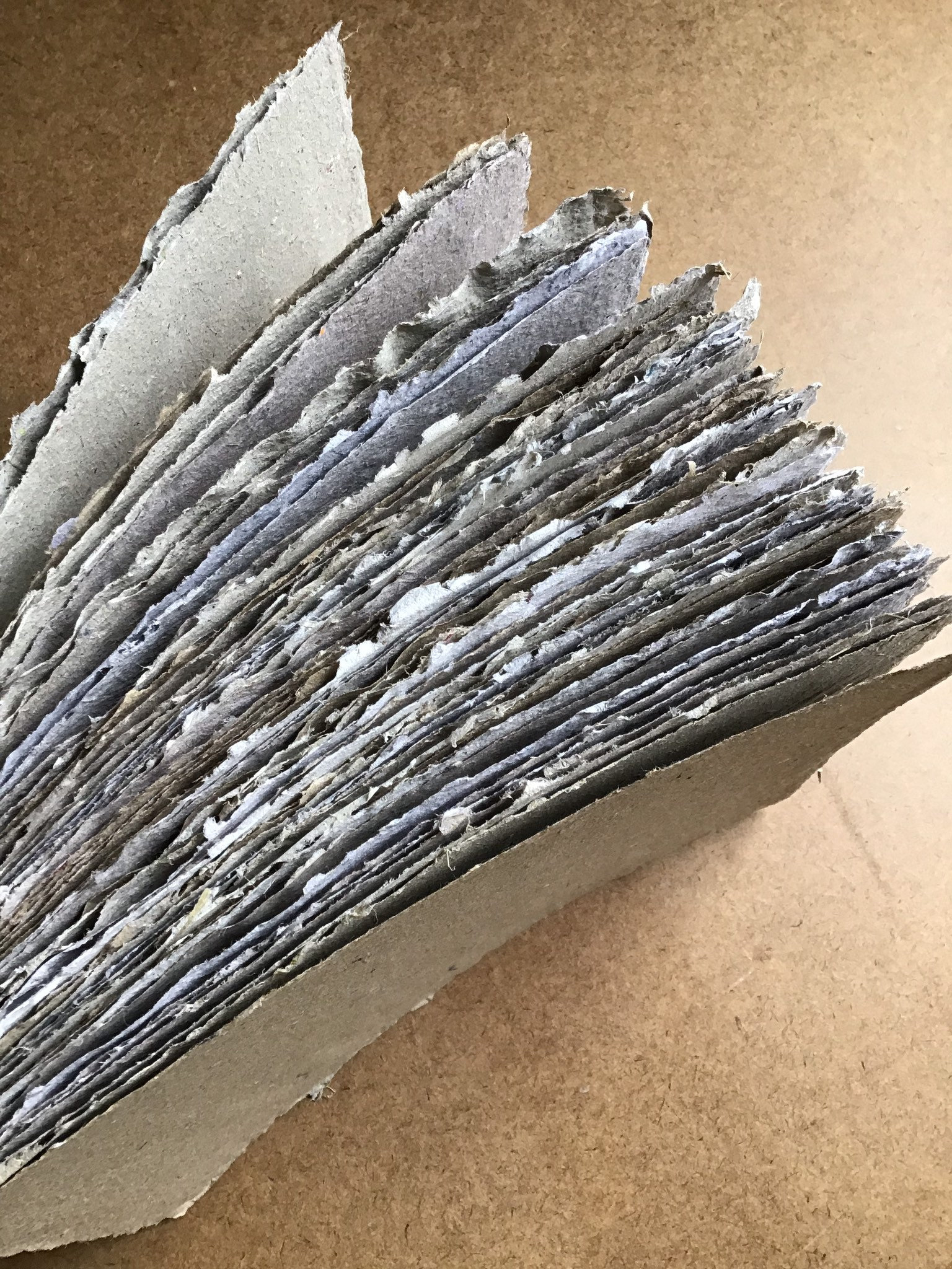 5 sheets Weekend batch, handmade paper, eco friendly paper, recycled ...