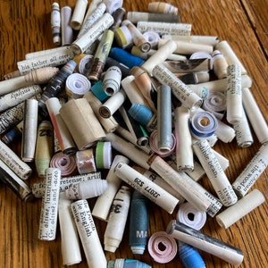 20 Assorted Sizes of Upcycled Paper Beads Bulk Beads Colorful Beads ...