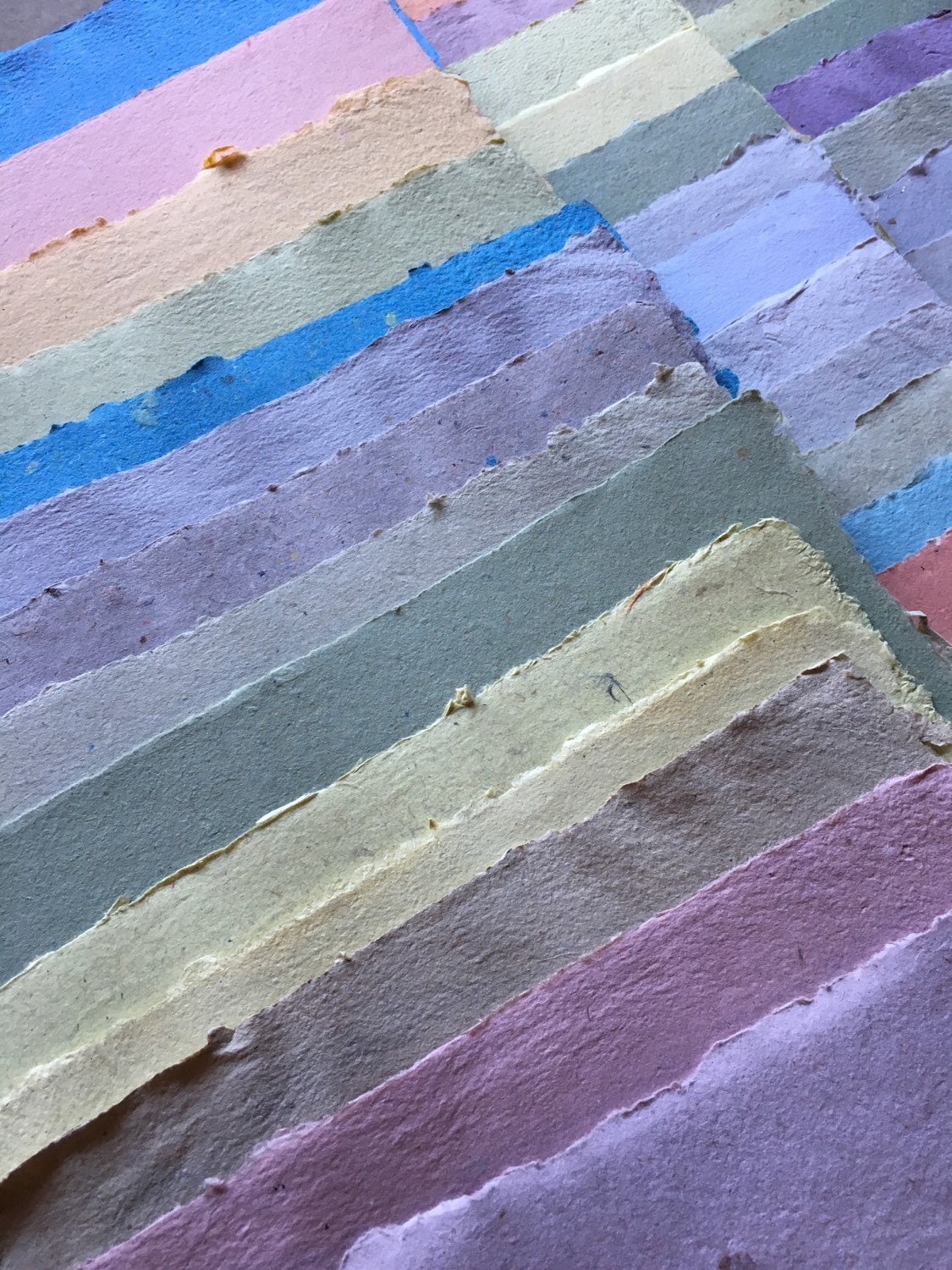 10 assorted sheets of handmade paper, recycled paper, eco friendly ...