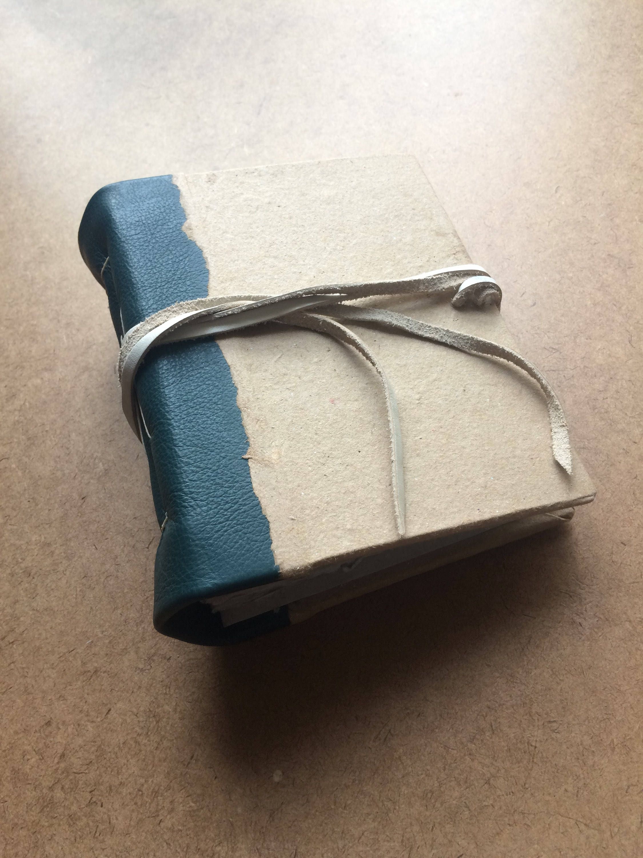 Handmade album, handmade paper, woodland album, sketch book, travel ...