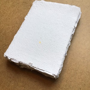BY THE SHEET White Handmade Paper, Recycled Paper, Eco Friendly Paper ...
