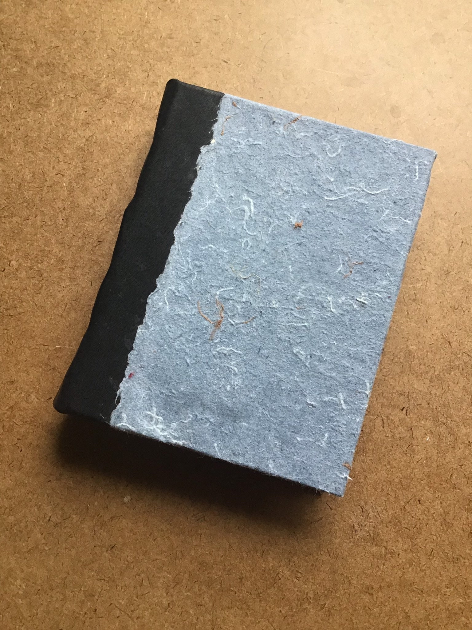 Denim and black journal, handmade paper, recycled denim book, sketch ...