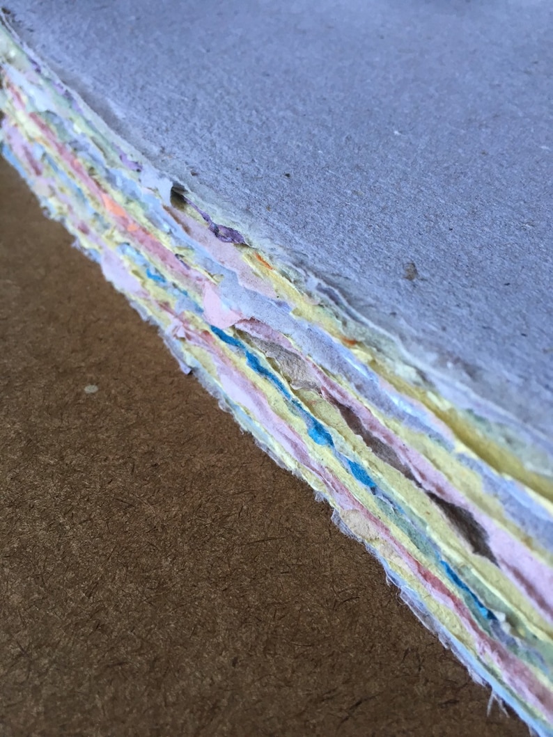 10 Assorted Sheets of Handmade Recycled Paper Eco Friendly - Etsy