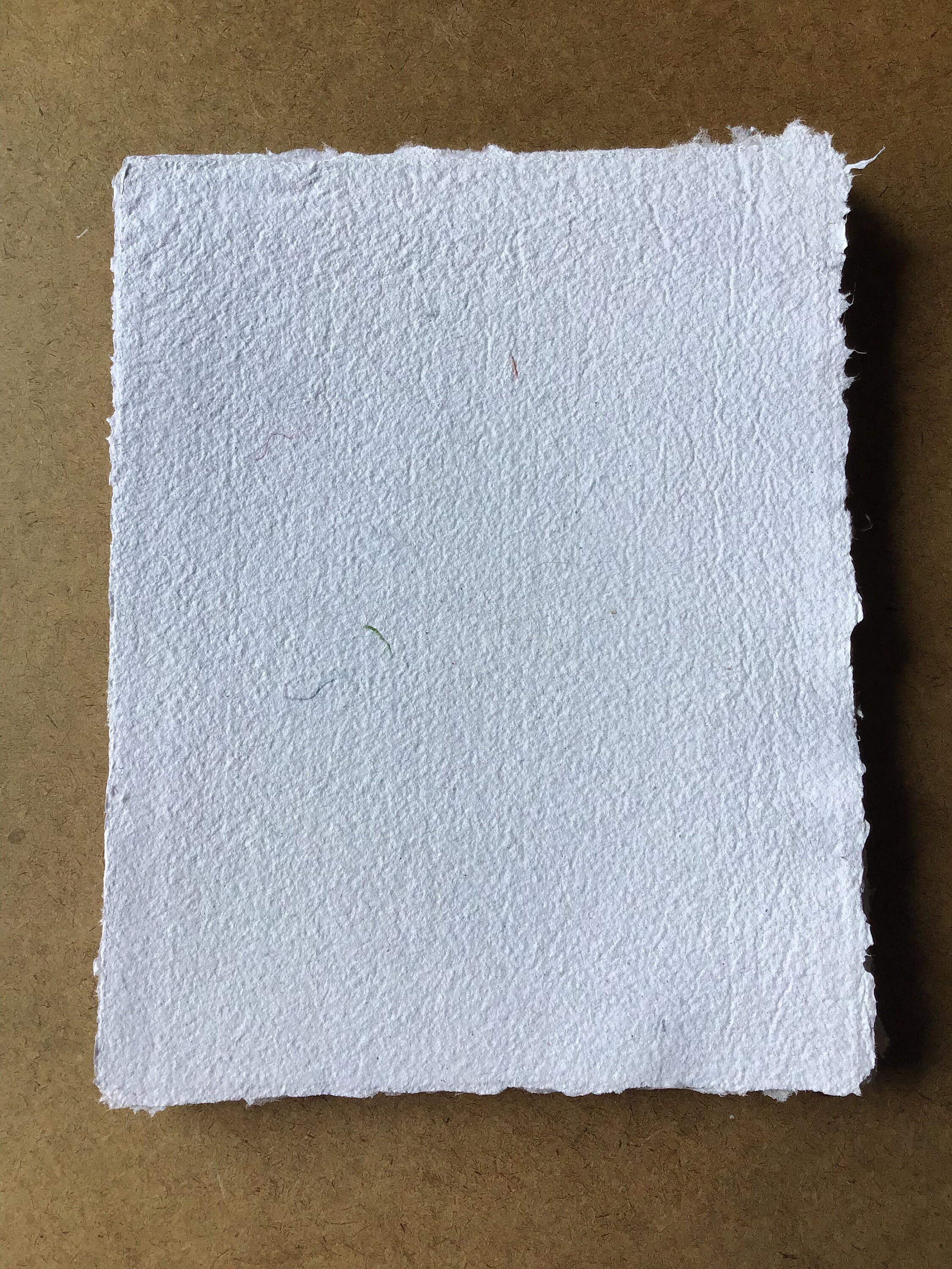 BY THE SHEET White thread handmade paper, recycled paper, eco friendly ...