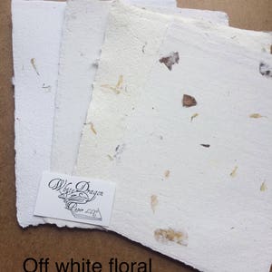 10 Sheets 4x5 Inch Handmade Paper Recycled Paper Eco | Etsy