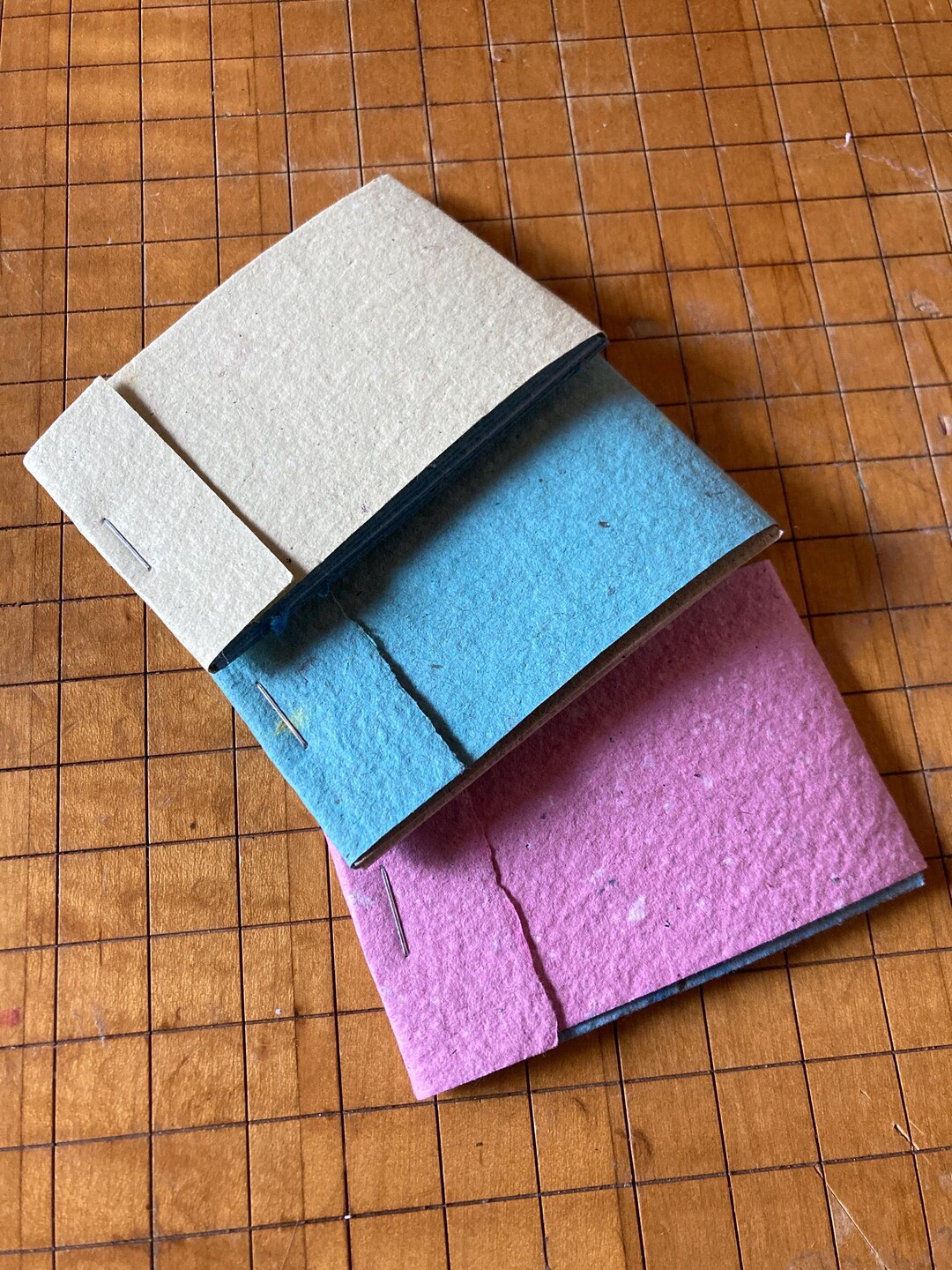 Set of 3 Watercolor Notebooks, Mini Notebook Notepad, Recycled Paper ...