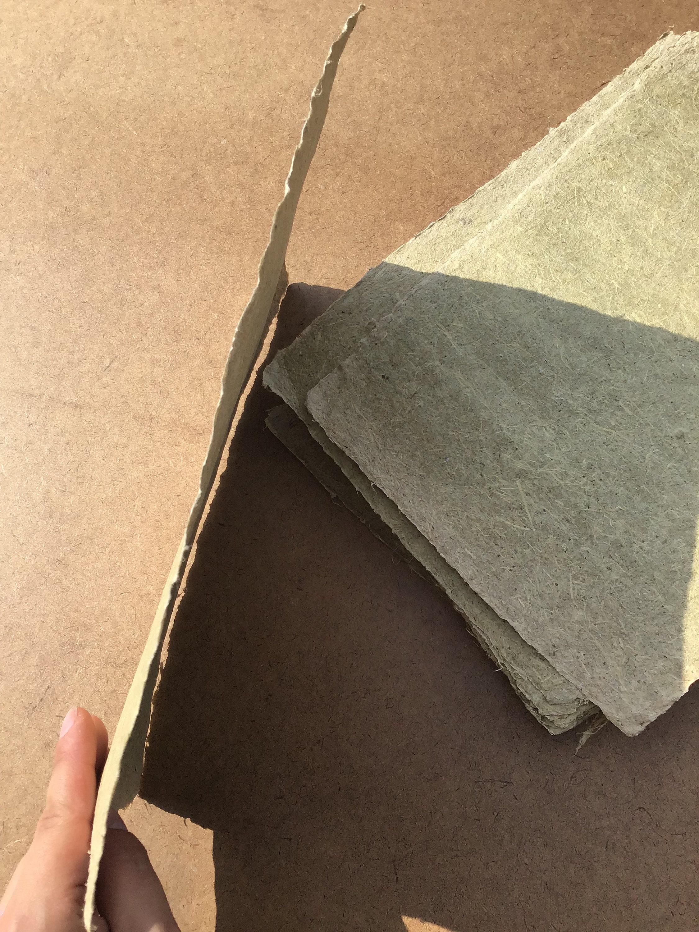 Grass Hay Paper, 8.5x11 inch, hay paper, handmade paper, raw plant ...