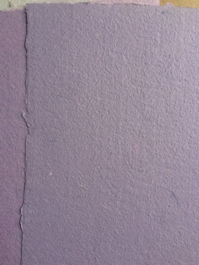 5 sheets 8.5x11 inch purple and greys batch, handmade paper, eco ...