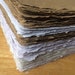 10 Sheets 4x5 Inch Handmade Paper, Recycled From Office Paper and ...