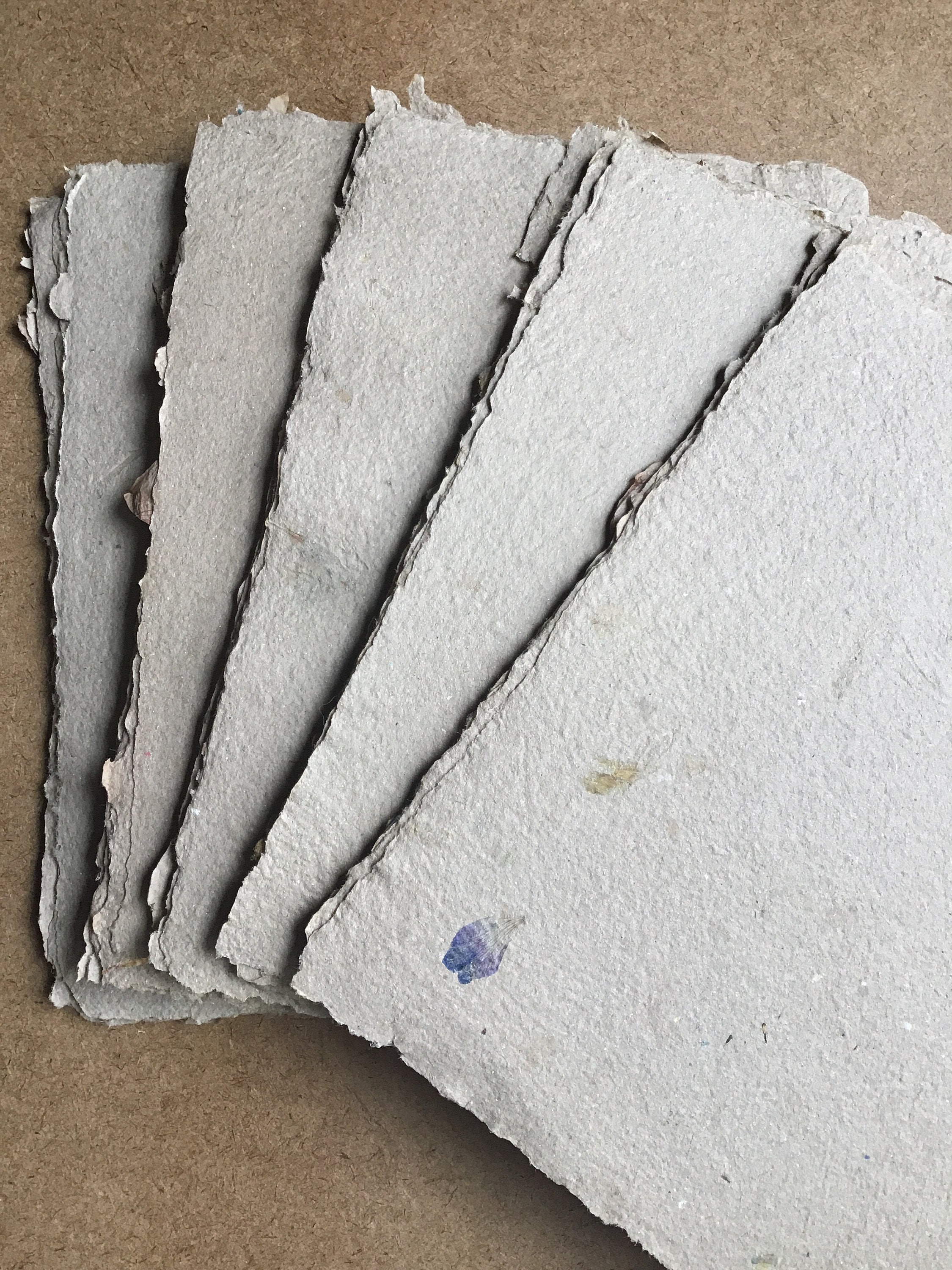 BY THE SHEET Brown floral, recycled cardboard, handmade paper, recycled ...